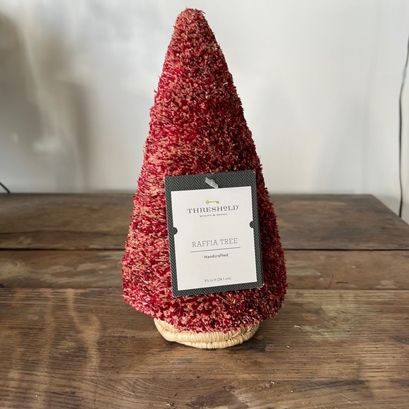 Threshold | Holiday | Threshold Raffia Red Christmas Tree 95h | Poshmark